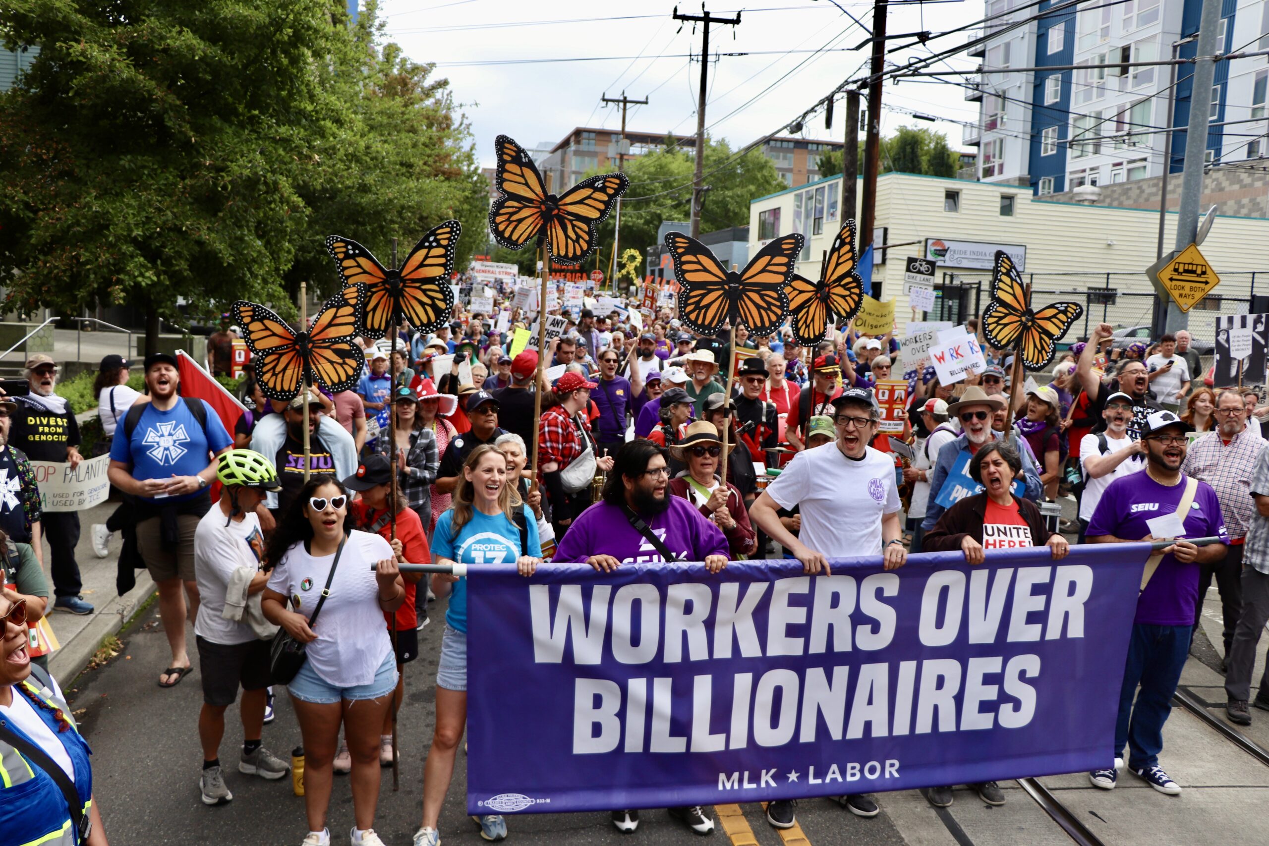 Thousands Celebrate Worker Power on Labor Day in Seattle - MLK Labor ...